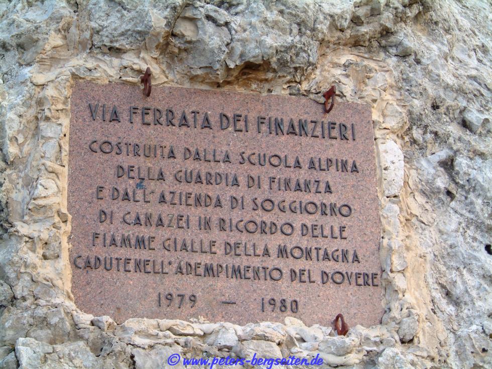 Peter's Bergseiten - Via ferrata dei Finanzieri